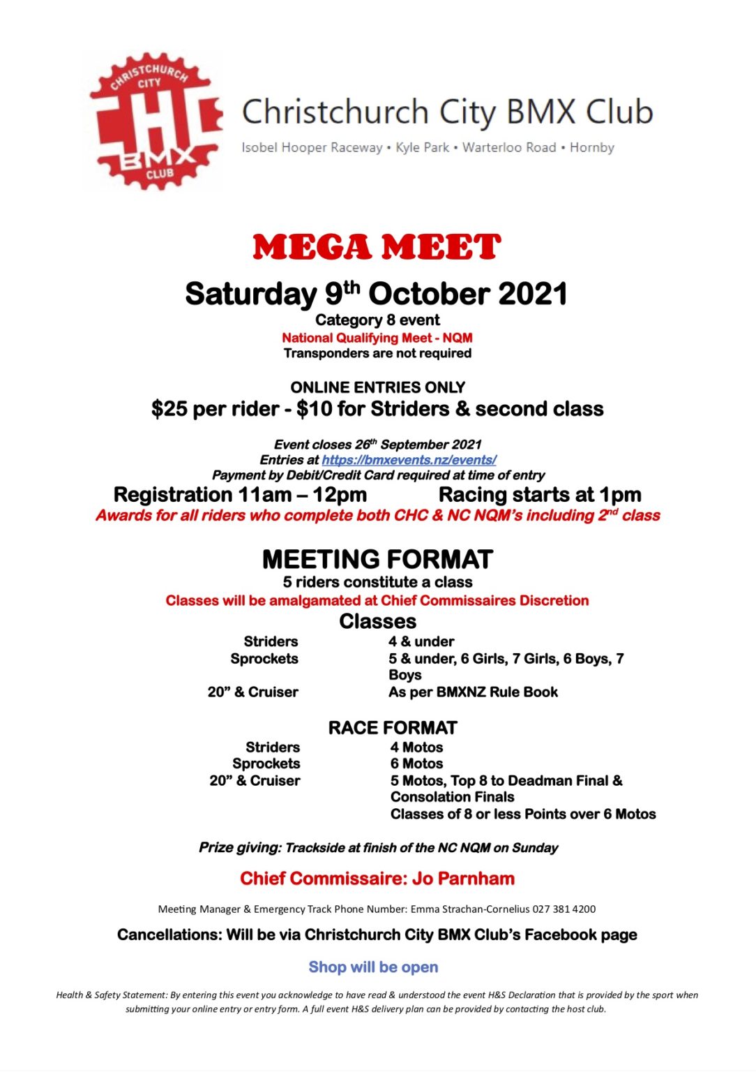 CHC 2021 Mega Meet | BMX Events