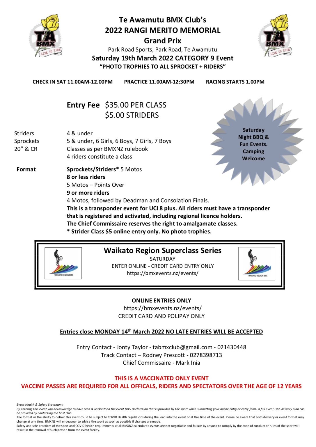 TA BMX 2022 Grand Prix Flyer v1 | BMX Events