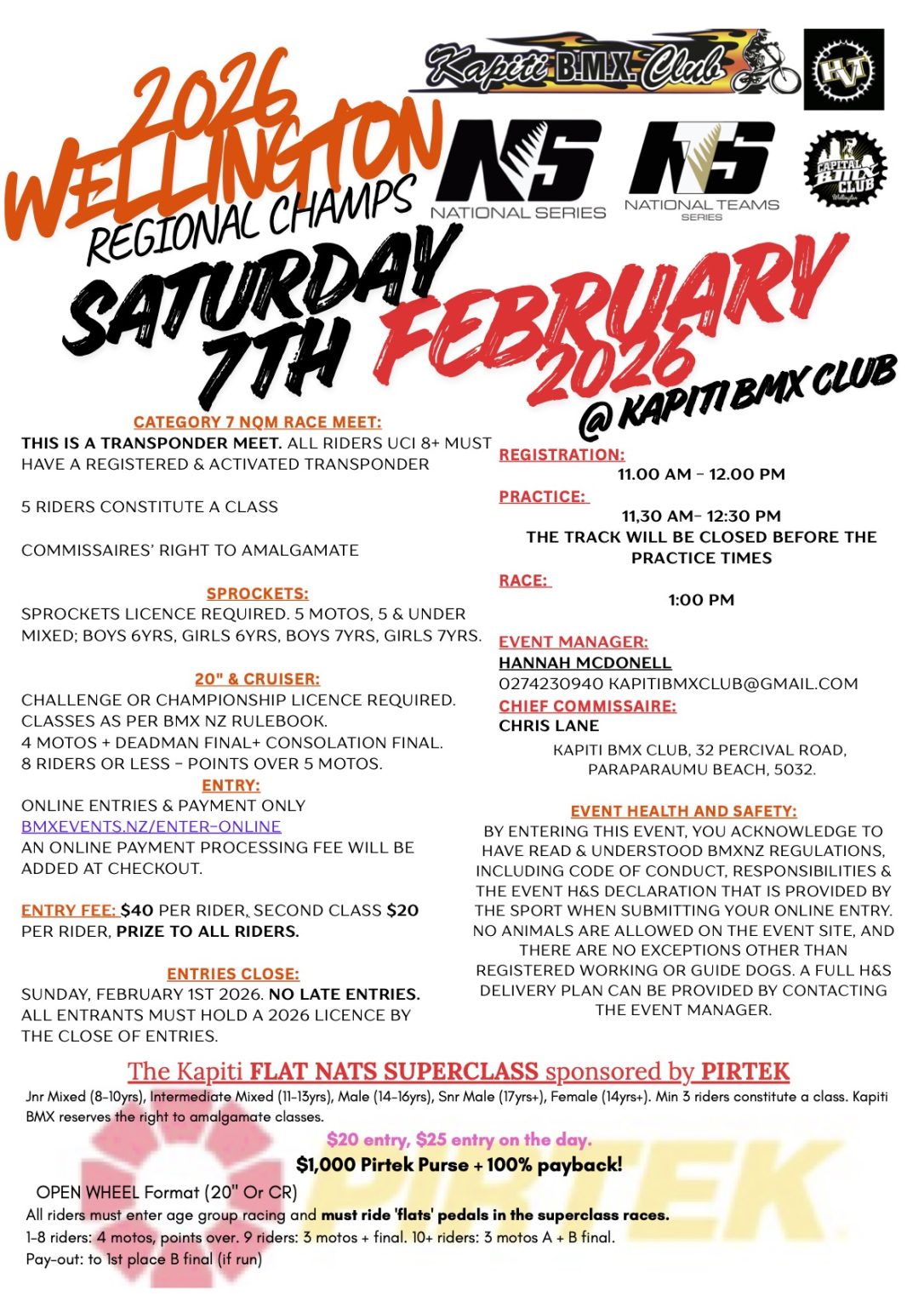 2026 Wellington Region Champs – KAP | BMX Events